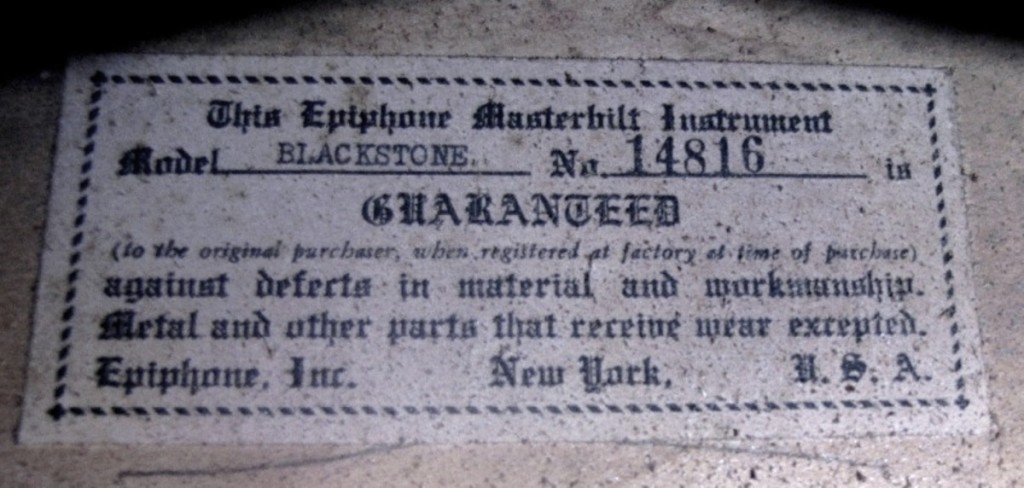 Epiphone labels