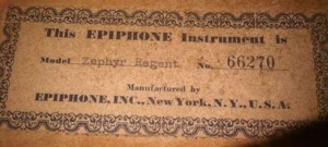 Epiphone labels